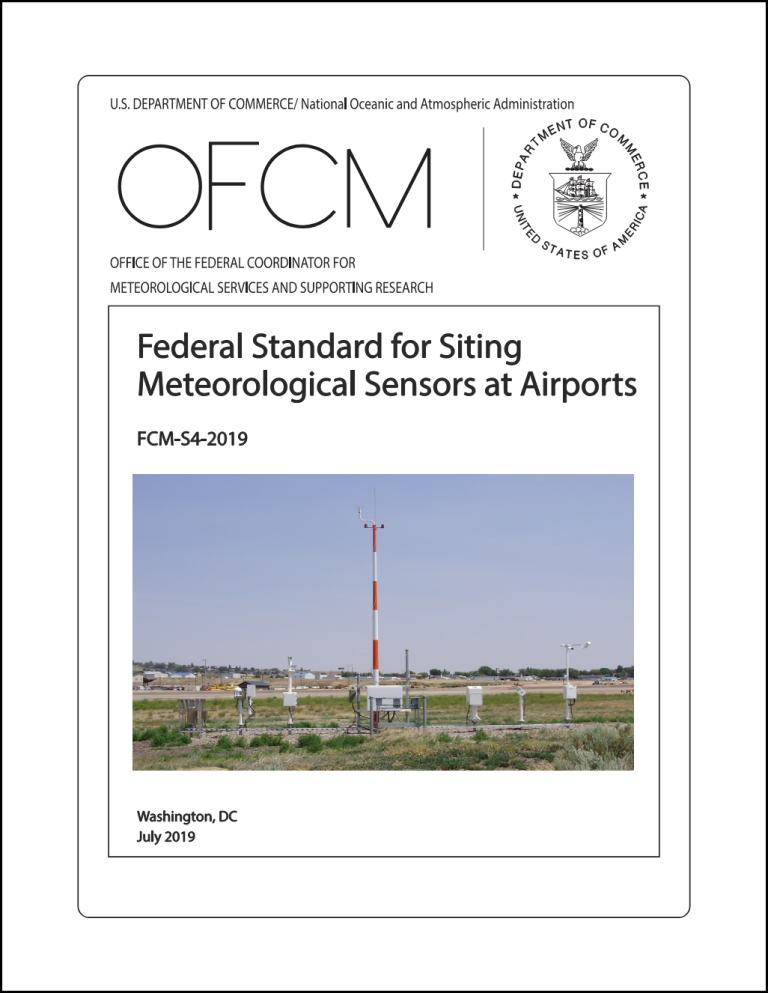 NOAA Federal Standard for Siting Meteorological Sensors at Airports ...