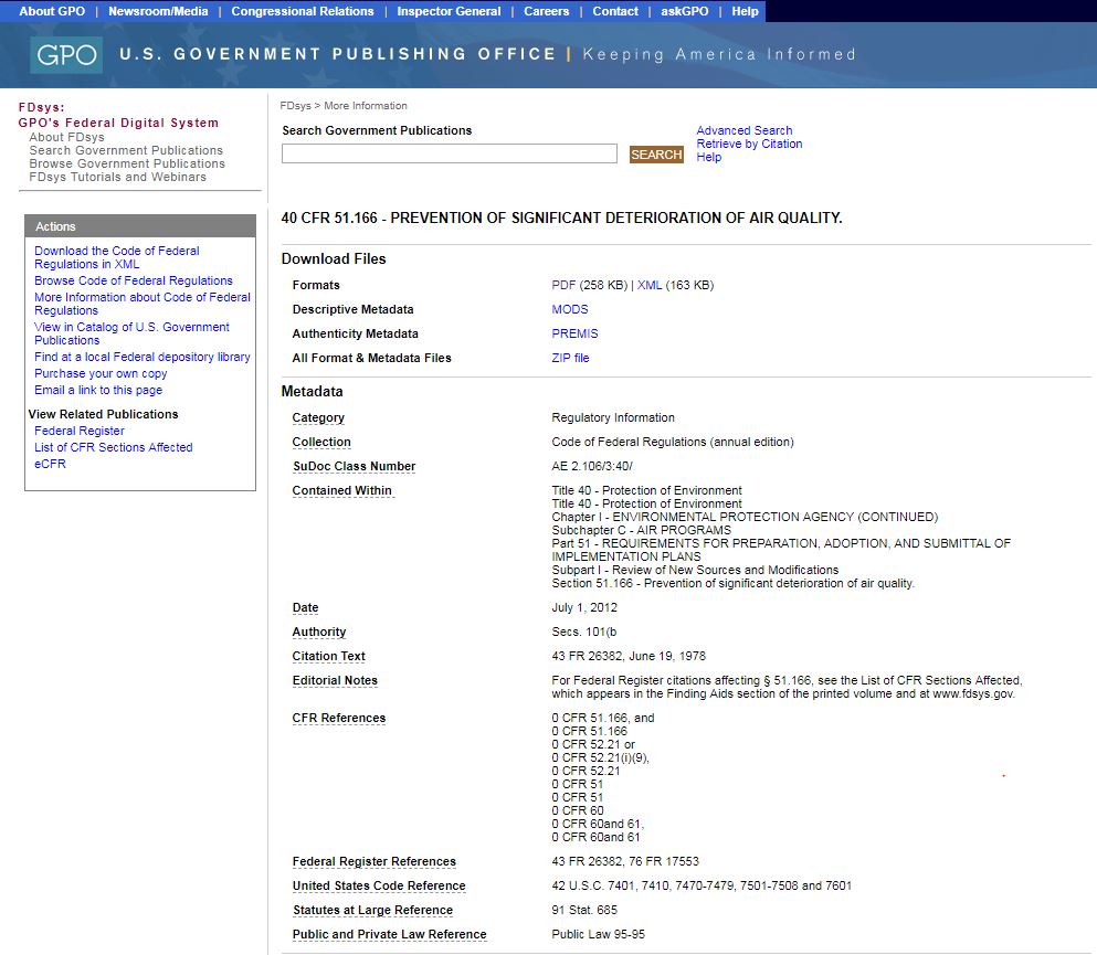40 CFR 51.166, PSD permit program – Airport Air Quality Resource Library